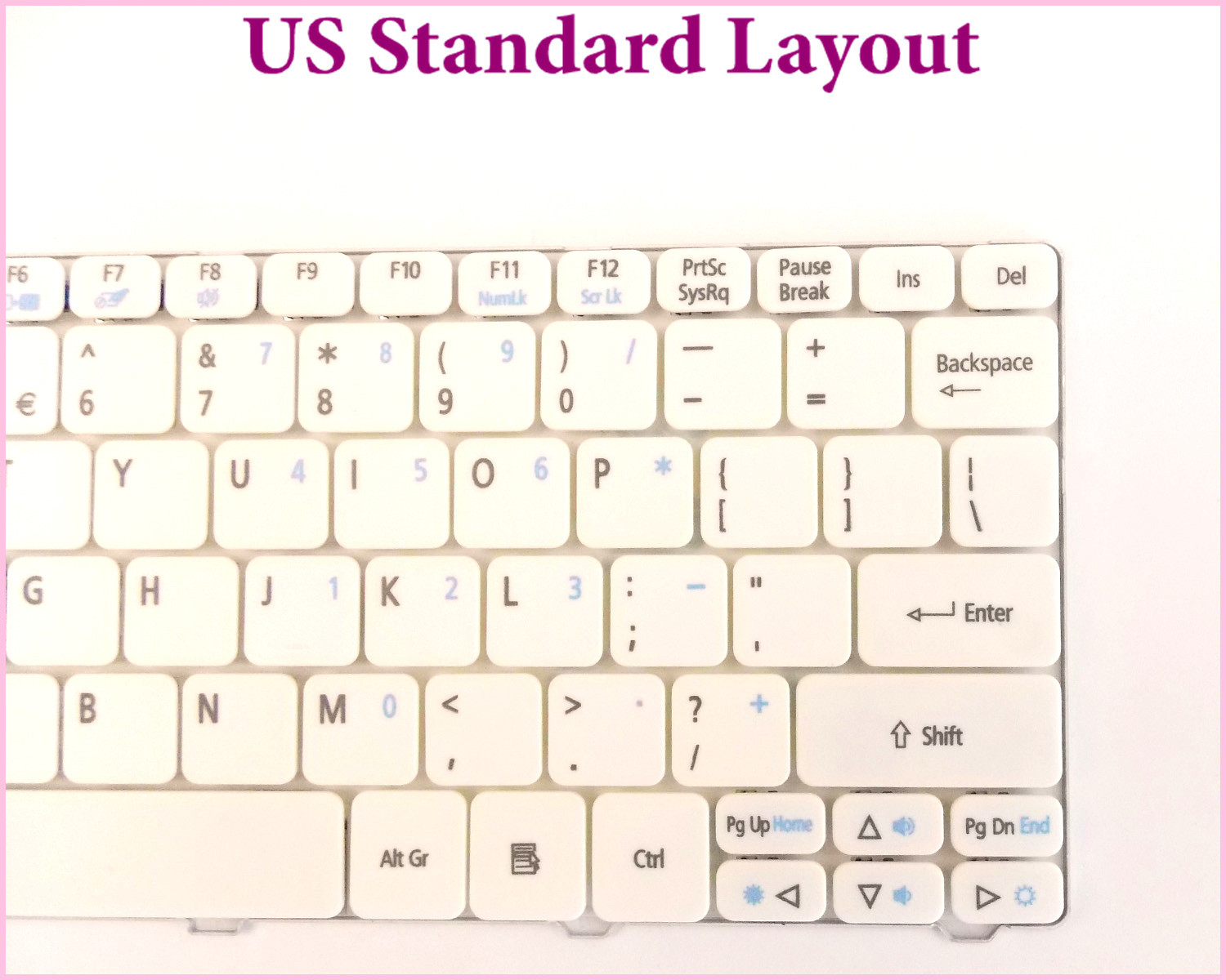 Laptop Keyboard For Acer Aspire One D260-2919 D260-2576 D260-2344 US ...