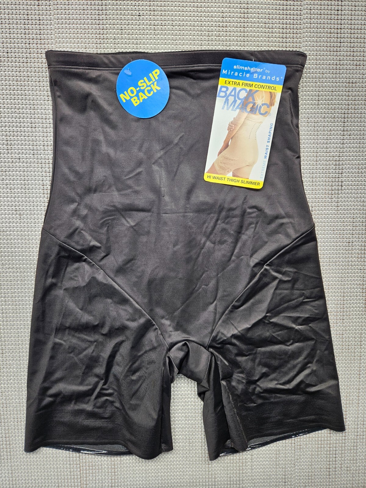 Slim Shaper by Miracle Brands Body Shaper Hi Waist Thigh Slimmer Black ...