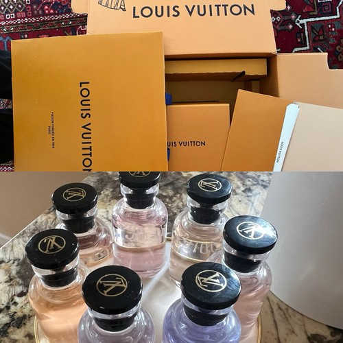 Louis Vuitton Miniature Perfume Set w/Original Box, Bag & Shipping Box ...