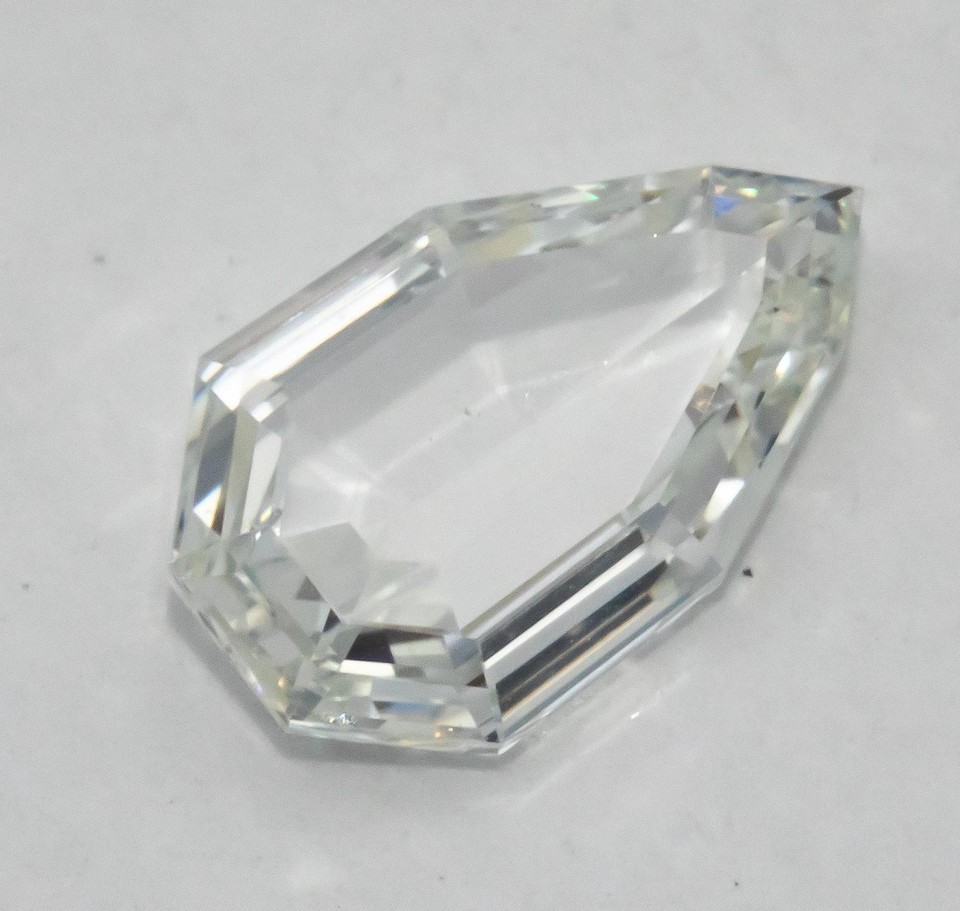 GIA Certified 1.31CT VS2/G Modified Pear Step Cut Loose Diamond w ...