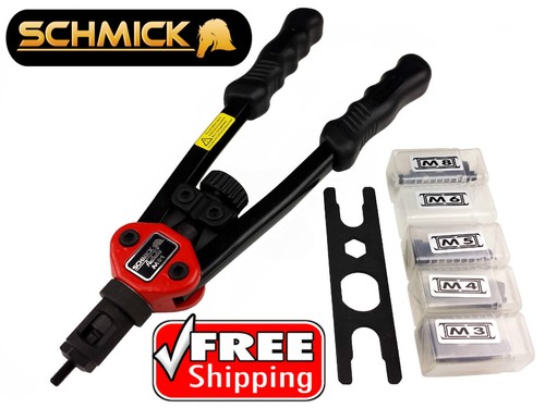 NUTSERT HAND TOOL RIVNUT GUN SCHMICK M3 to M8 RIVET BLIND NUT RIVETER ...