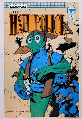 Fish Police, The (Vol. 2) #5 (April 1988, Comico) 7.5 VF- | eBay