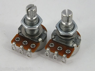 MINI ALPHA POTS Log A or Linear B 500k Volume Tone Potentiometers for ...