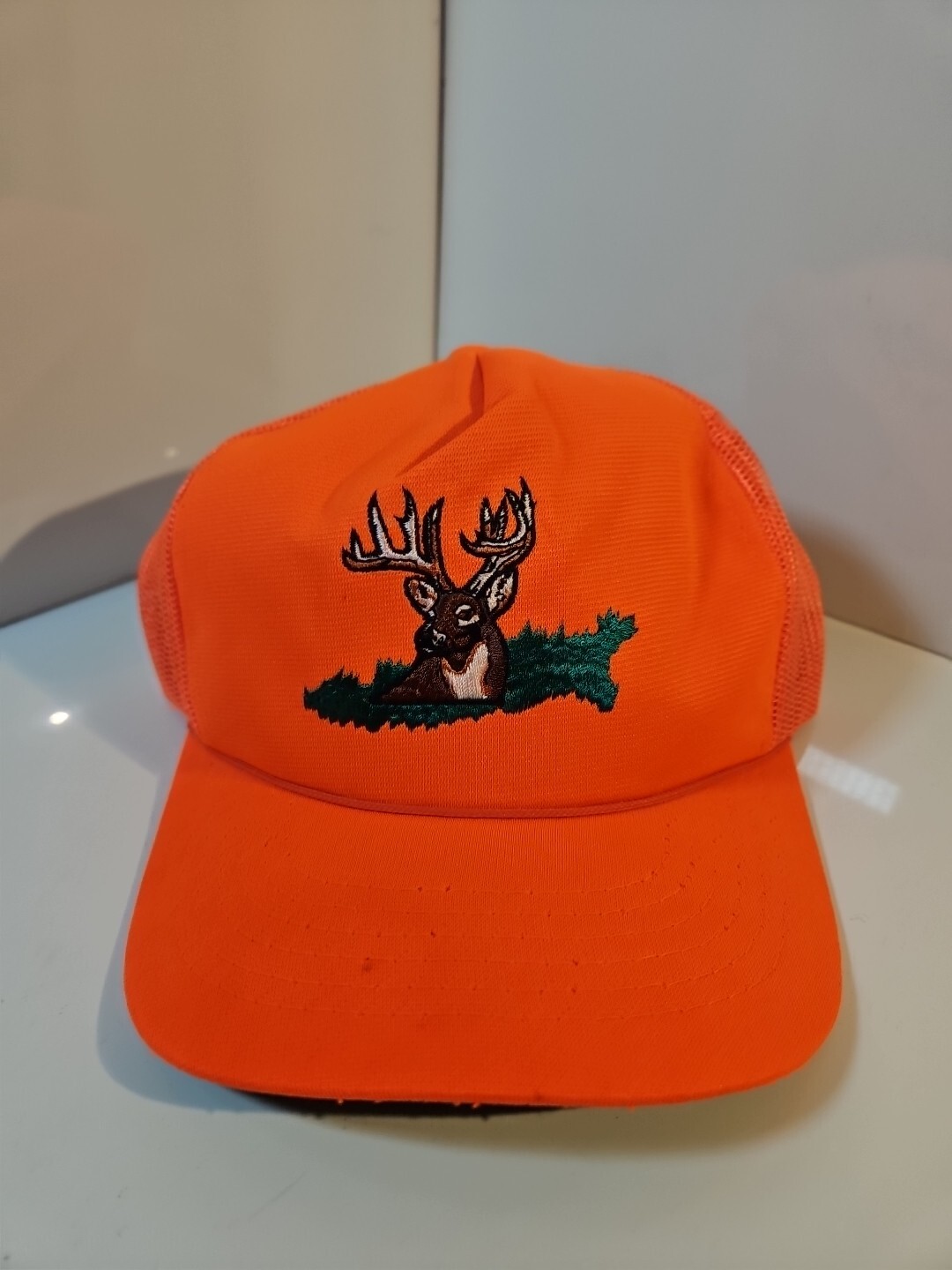 Vintage Embroidered Deer Blaze Orange YoungAn Hat Co.… - Gem
