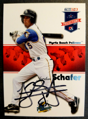 Jordan Schafer Atlanta Braves Authentic 2008 Tristar #343 Baseball Card ...
