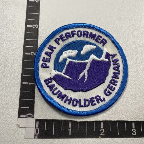 Vtg BAUMHOLDER GERMANY PEAK PERFORMER Mountain View Patch 18R8 | eBay
