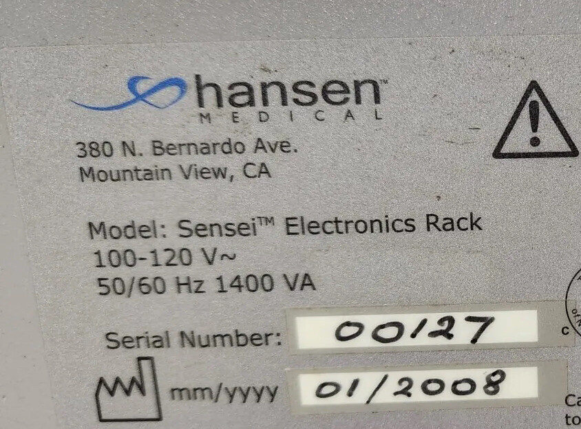 Hansen Medical Sensei X Electronics Rack & Workstation Robotic System w ...
