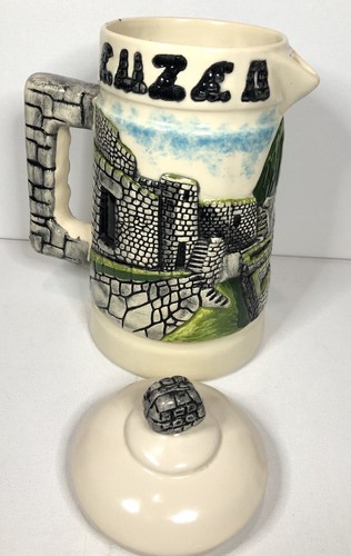 Peruvian 3D Cuzco Machu Picchu Jar Mug 11” Tall Inca souvenir Pre Owned ...