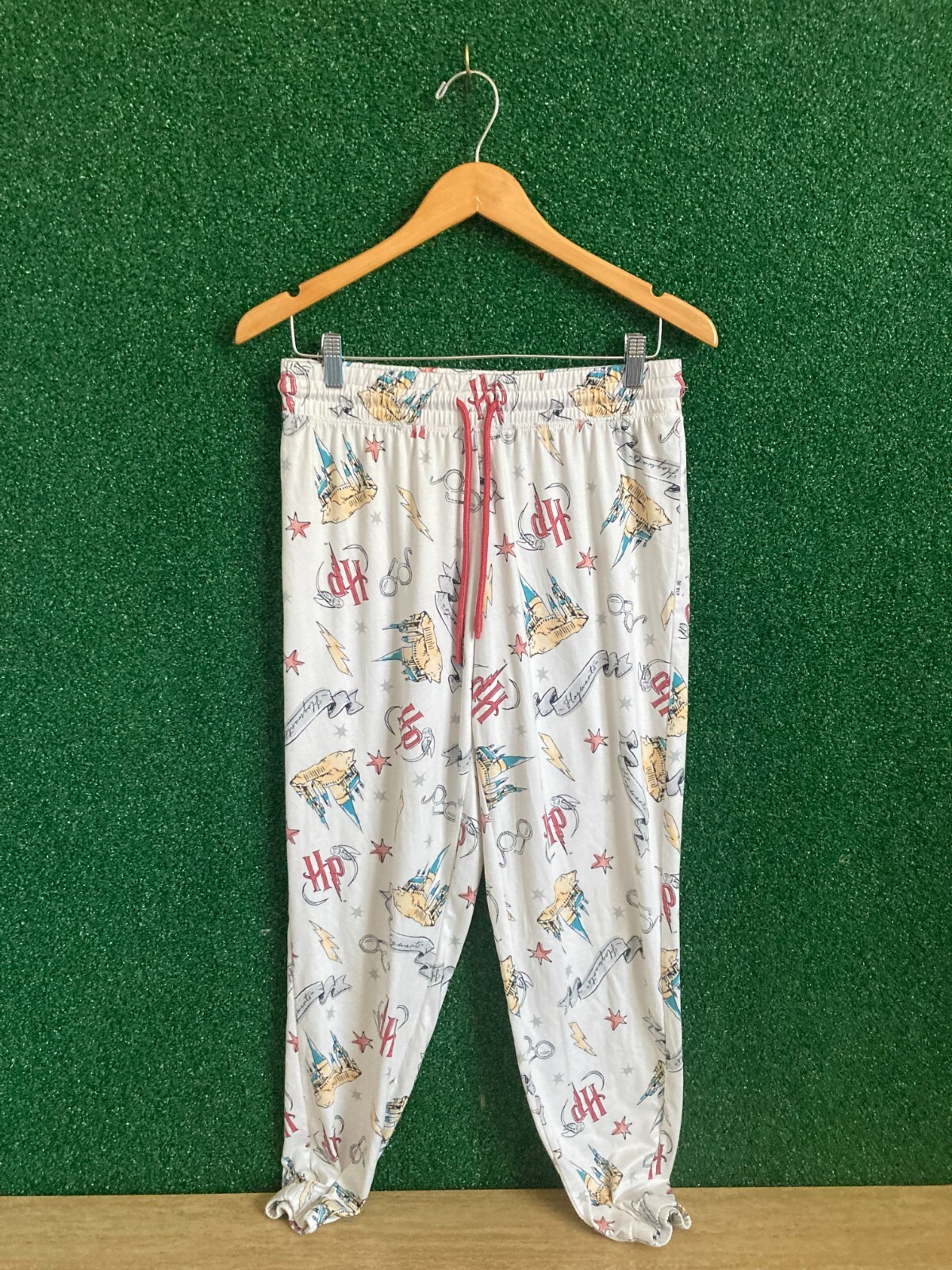 Harry Potter Pajama Pants White Women Size | M - Gem
