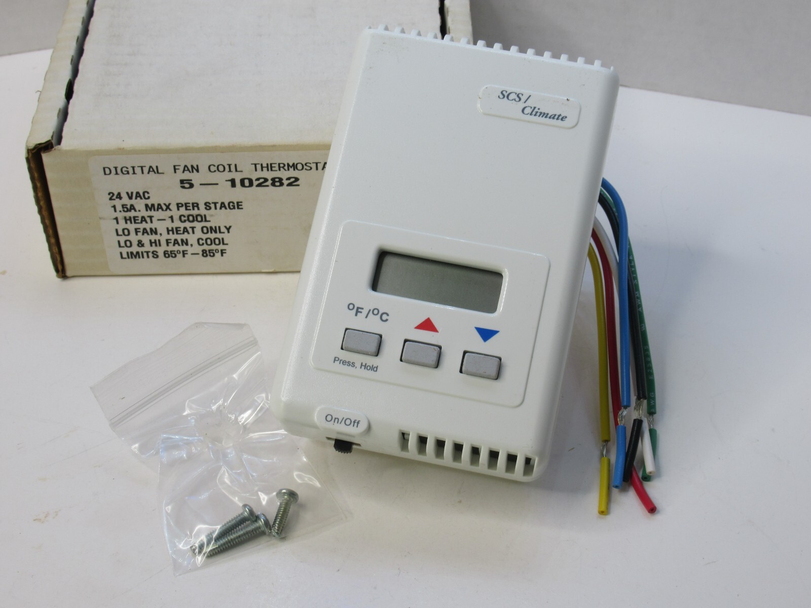 (NEW) PSG CONTROLS 5-10282 24Vac 1.5A Digital Fan Coil Thermostat | eBay