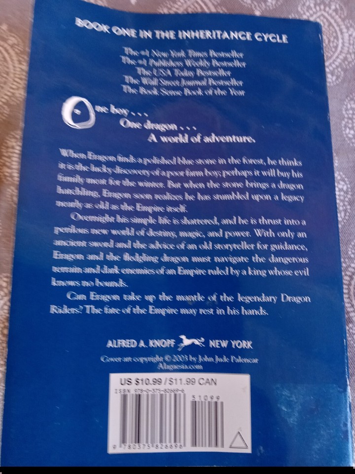 Eragon: Inheritance, Book I (Inheritance Cycle (Paper... by Paolini ...