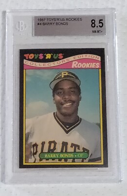 1987 Topps Toys R Us Rookies Barry Bonds BGS 8.5 Pittsburgh Pirates | eBay