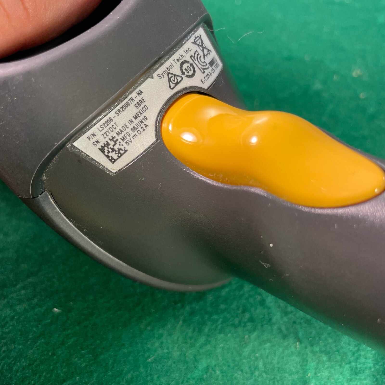 Symbol LS2208 Handheld Laser Barcode Scanner E-C032-05-2852 for sale ...