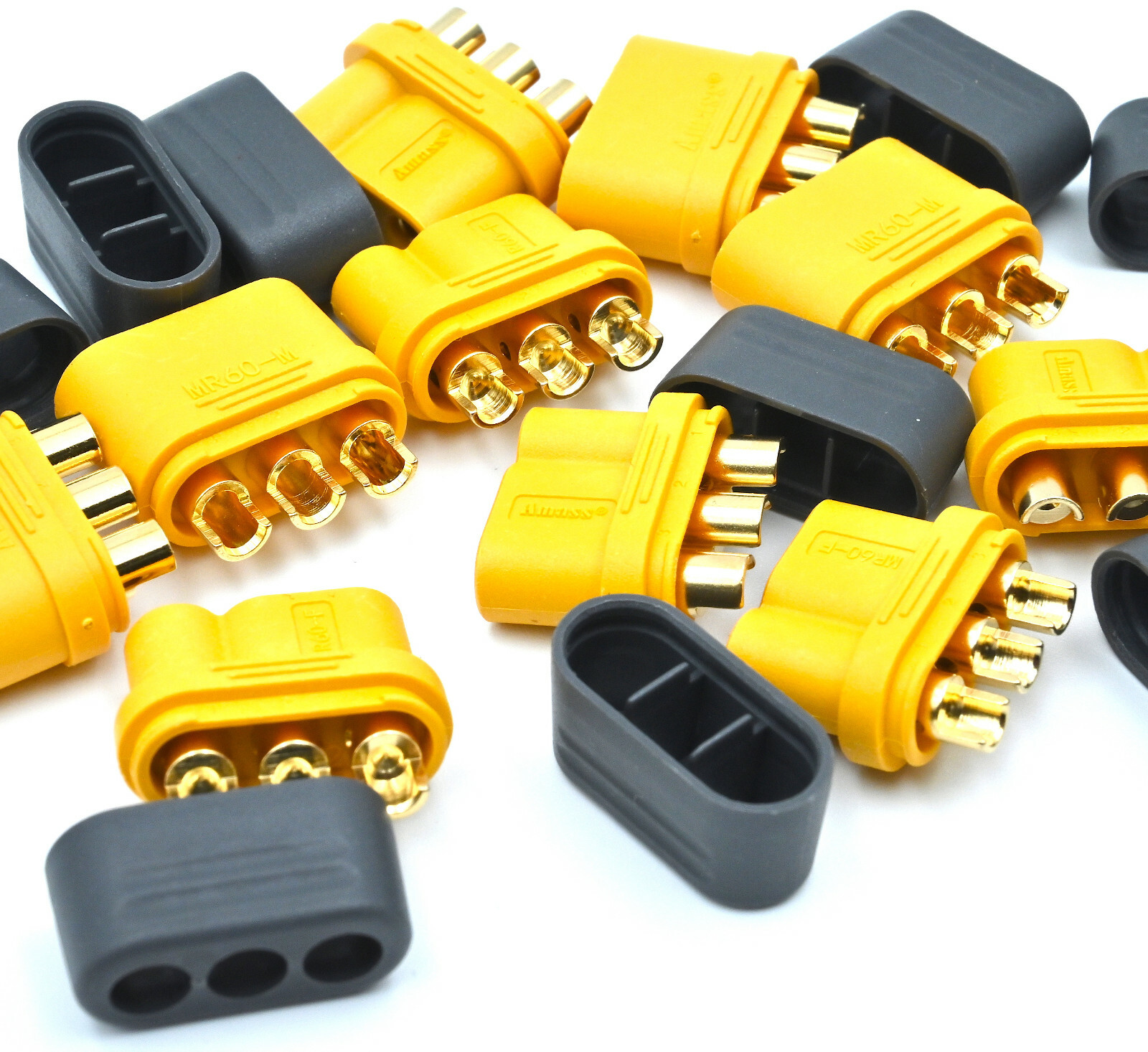 Amass MR60 Connectors Male & Female (5 Pairs) | eBay