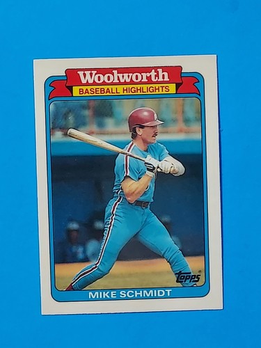 Mike Schmidt Phillies 1988 Topps Glossy/Tiffany Woolworths Baseball ...