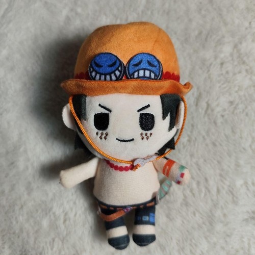 One Piece Ace Plush Keychain Fluffy Mini Figure Straw Hat Store | eBay
