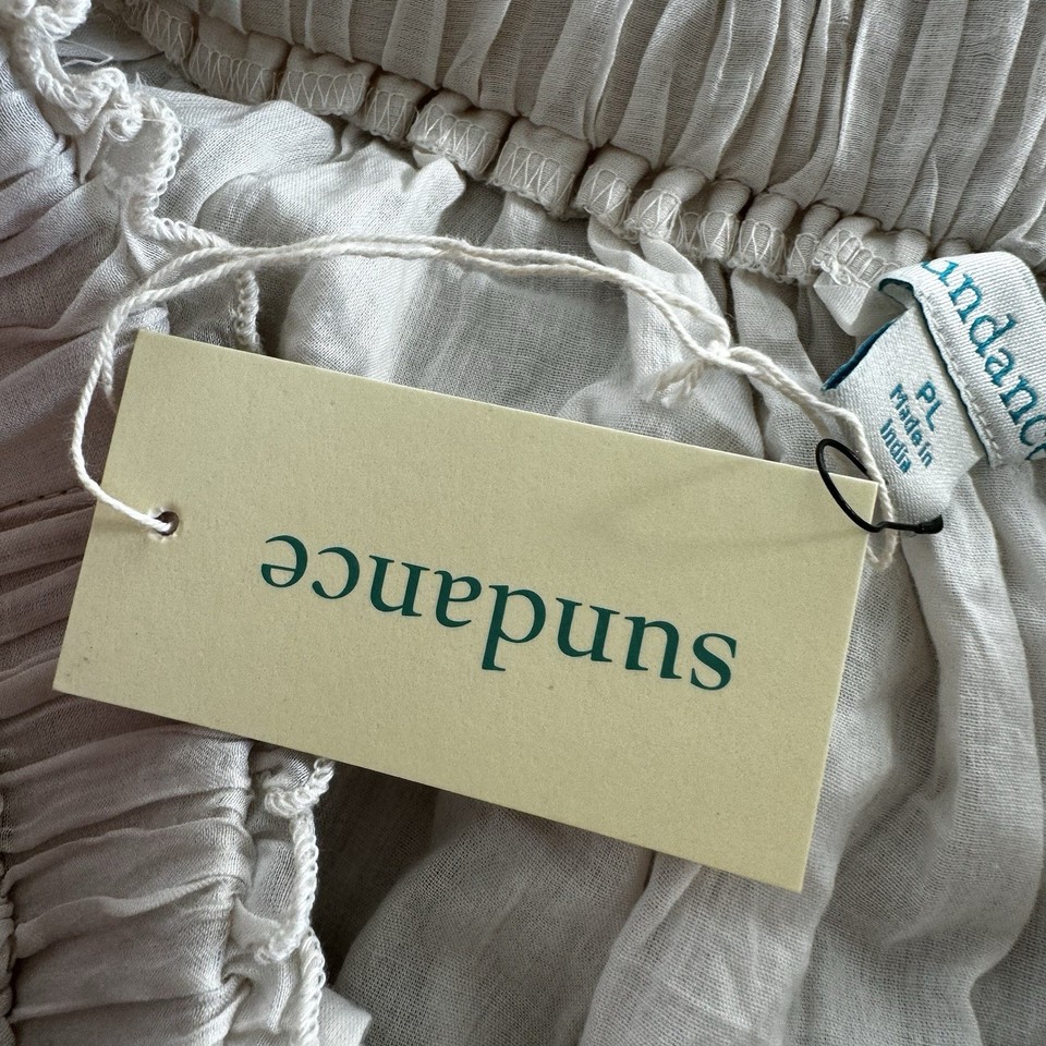 Sundance Garden Embroidered Floral Birds Full Midi Skirt Silk Blend ...