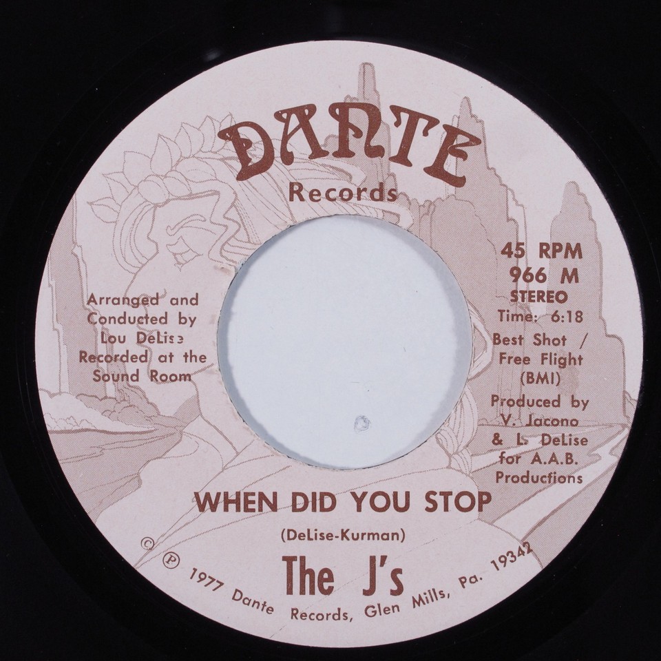 70s Soul Disco 45 J'S When Did You Stop DANTE VG+ promo HEAR e | eBay UK