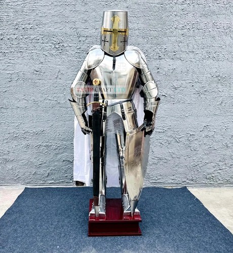 Full Knight Armor Wearable Costume & Display-Ready Collectible Templar ...