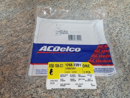 ACDelco 251-2073/ 12682391 GM Water Pump Gasket | eBay
