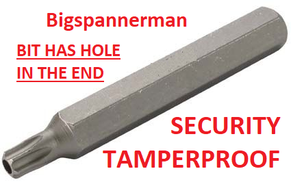 T40 TORX BIT - TAMPERPROOF - SECURITY - 6 Point Socket 10mm Hex Drive 75mm long | eBay UK