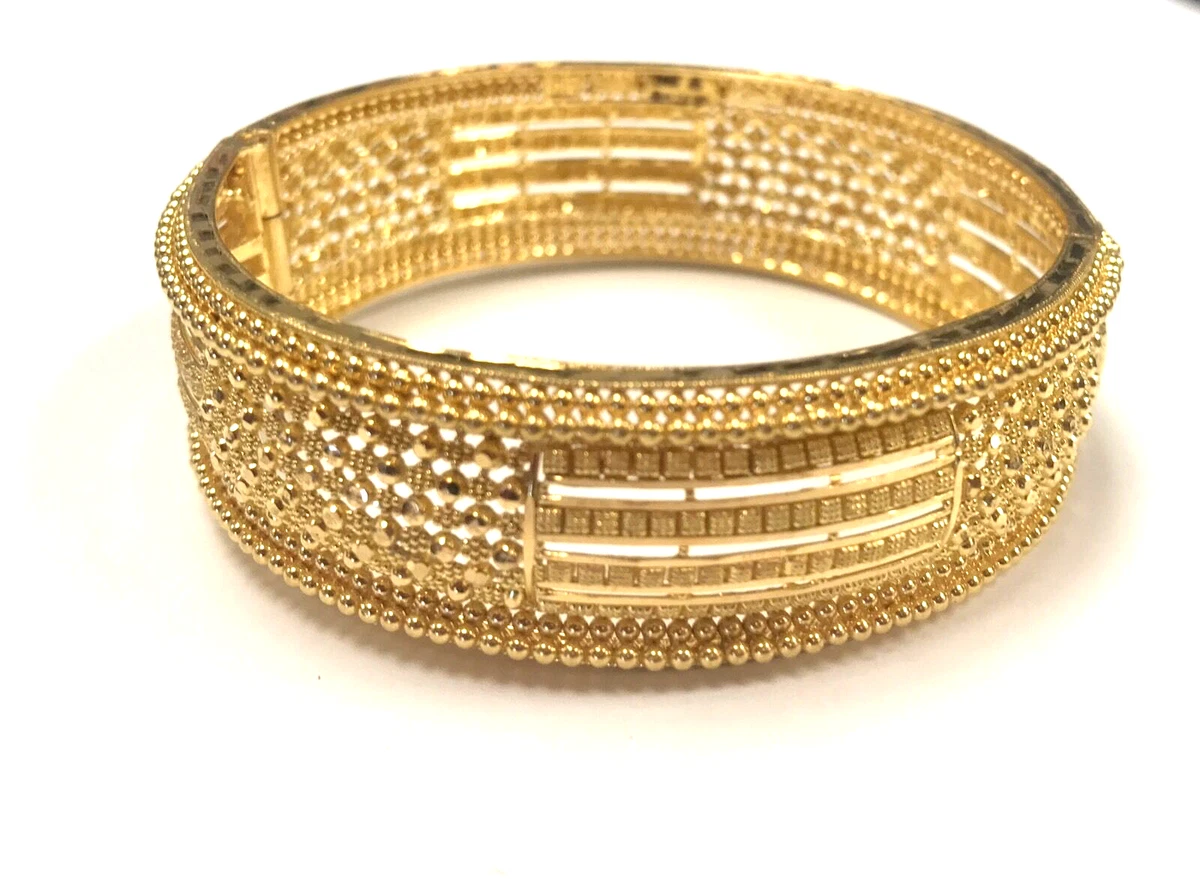 Wide Gold Bangles