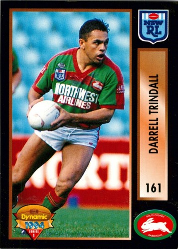 New 1994 SOUTH SYDNEY RABBITOHS NRL Card DARRELL TRINDALL | eBay