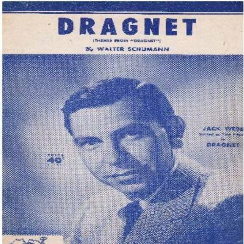 Schumann, Walter, Jack Webb - Dragnet Theme - SHEET MUSIC | eBay
