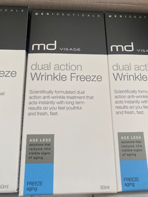 md visarg dual action wrinkle freeze age less solution new in box 50 ml ...