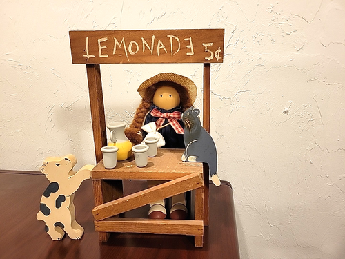Rare Lizzie High Patsy Bowman Doll with Pennies & Bench + Lemonade ...