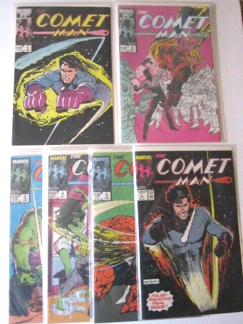 The Comet Man Marvel Comic lot complete #1-6 1986 VF-NM Complete Set ...