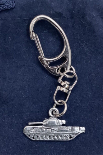 WW2 Churchill Tank Silver Pewter Keyring (P) | eBay UK