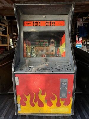 Vintage Americoin Fire Chief Coin Operated Arcade Game - RARE!!! ***PLS ...
