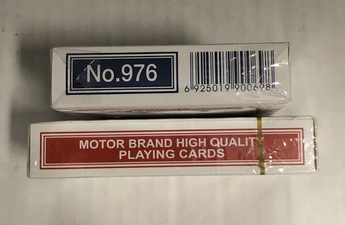 New Motor Brand High QualIty Playing Cards No. 976 One Red & One Blue ...