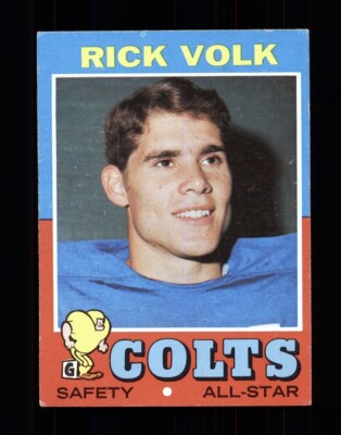 1971 Topps Football #32 RICK VOLK BALTIMORE COLTS - Vintage Card | eBay