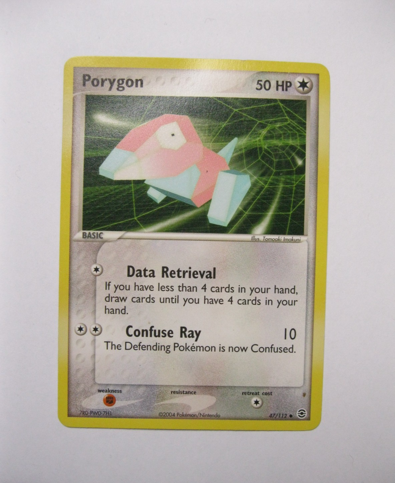 PORYGON # 47/112 FIRE RED & LEAF GREEN-UNCOMMON 50 HP MINT ! 2004 ...