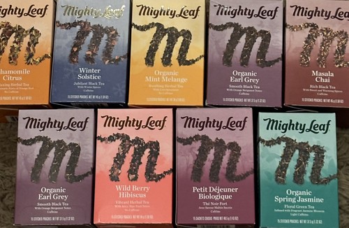 Mighty Leaf Tea Bundle - 9 Boxes / 135 Pouches *Special Variety* Winter ...