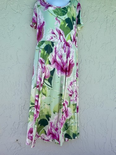 Gorgeous Lularoe Riley Maxi Dress, Rose Floral Size 2X | eBay