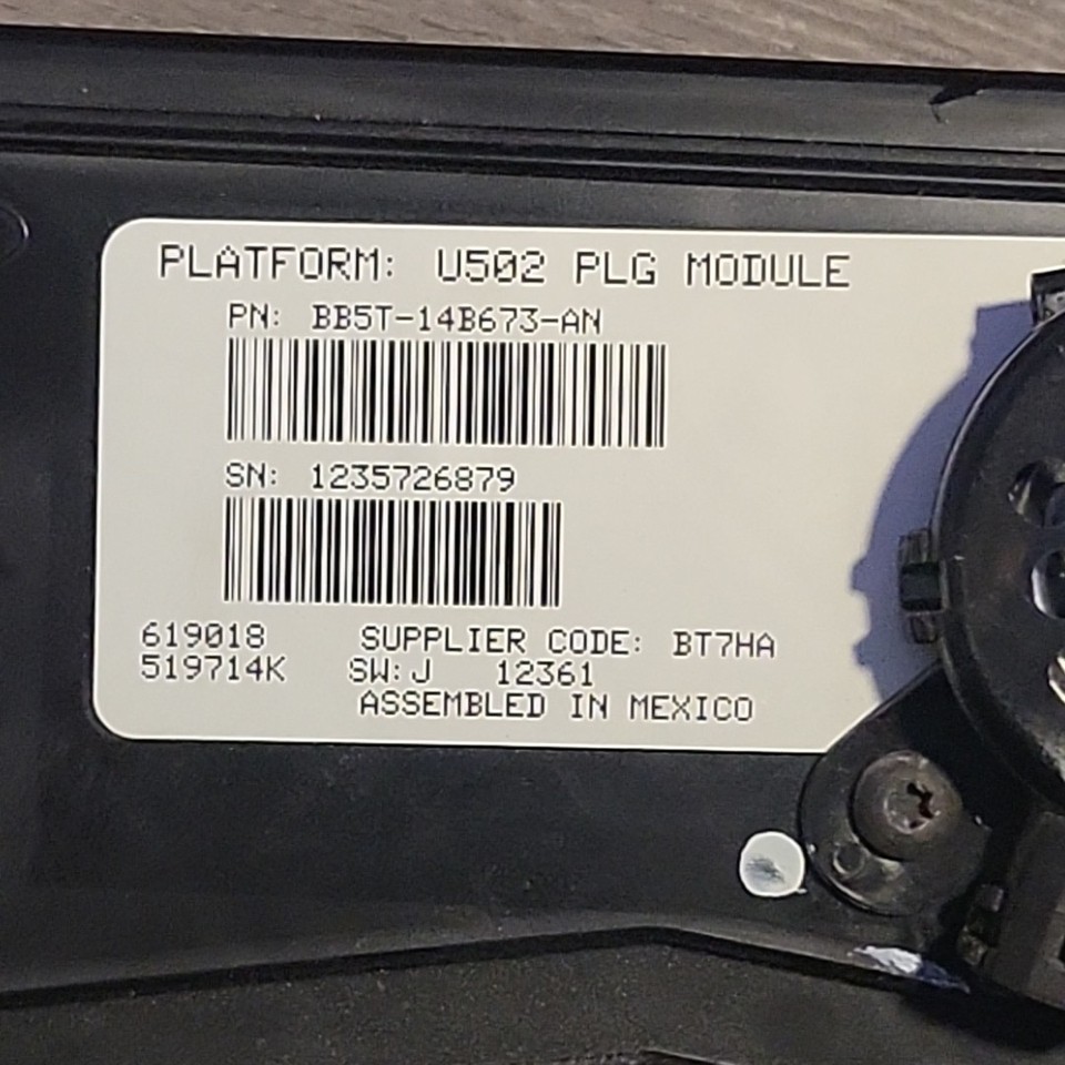 2013 FORD EXPLORER POWER TAILGATE TRUNK CONTROL MODULE BB5T-14B673-AN ...