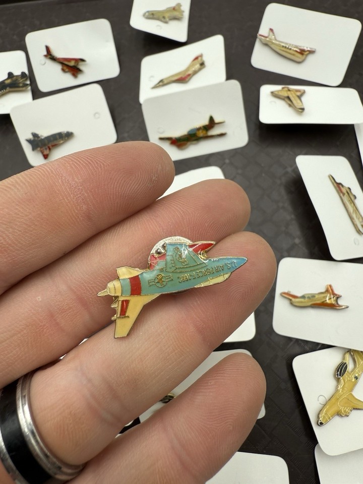 Military Aircraft Jet Plane Fighter Aviation Pins - Vintage Lot Of 20 ...