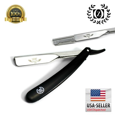 BARBER SALON BEARD CUT THROAT SHAVETTE STRAIGHT RAZOR NAVAJA + FREE ...
