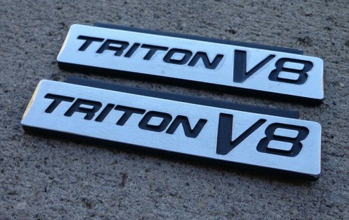 Ford Triton V8 emblem set badge logo F-150 F150 side fender OEM Genuine ...