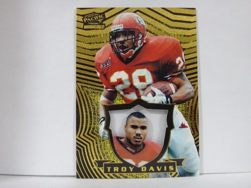 1997 Pacific Invincible Troy Davis #92 Rookie RC | eBay