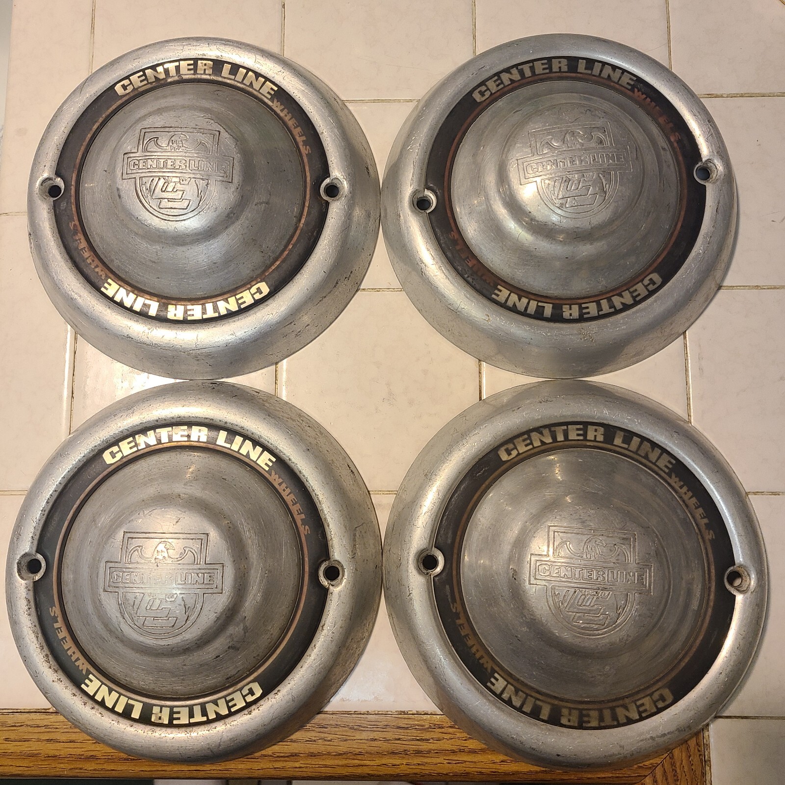 Centerline Wheels Aluminum Wheels Center Cap Set Used Hot Rod Kustom ...