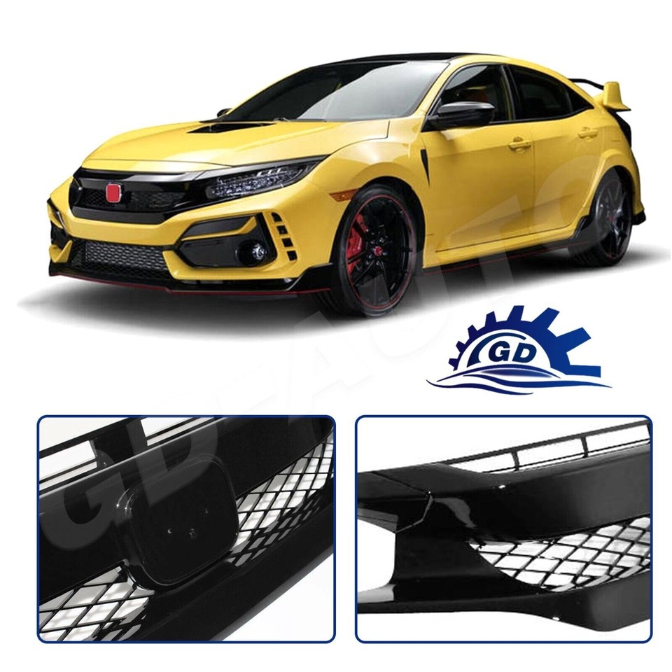 2016-2018 Honda Civic Front Grille Type R Style Hood Grill Hatchback ...