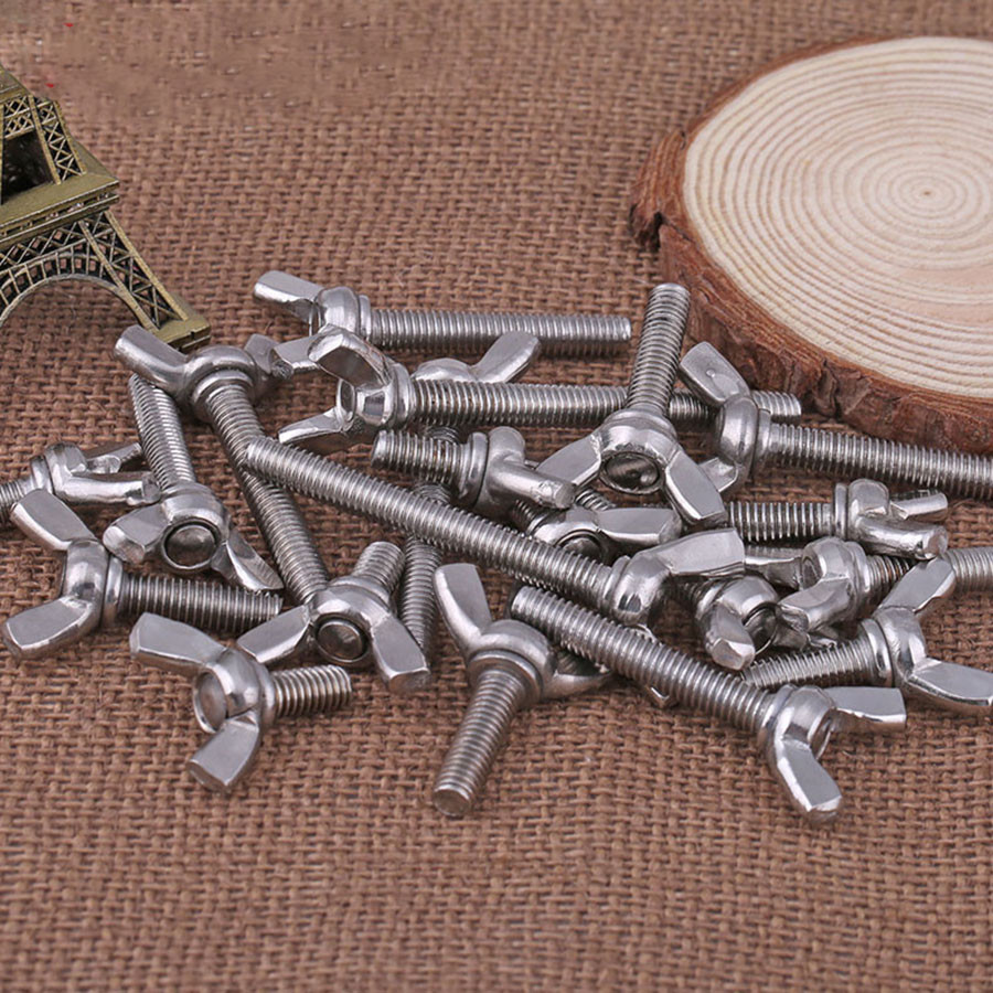 M4 M5 M6 M8 Standard 316 Stainless Steel Wing bolt /Butterfly Wing ...