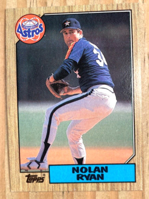 1987 TOPPS NOLAN RYAN CARD#757 NM-MT ANGELS HOUSTON ASTROS METS TEXAS ...