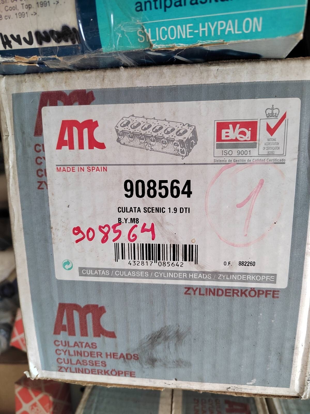 Fits AMC 908564 Cylinder Head Nissan Primastar Intrastar engine F9Q 1 ...