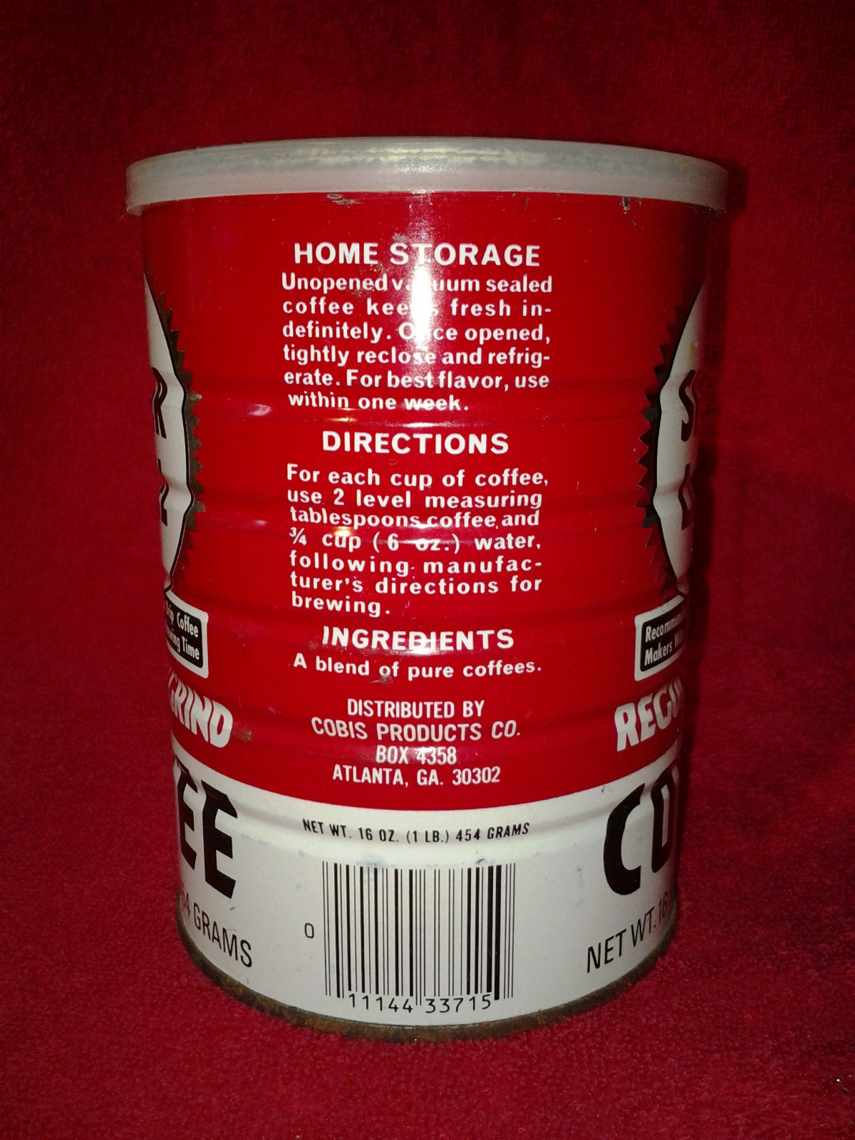 Silver Label Regular Grind Coffee Tin Can 16 oz. | eBay