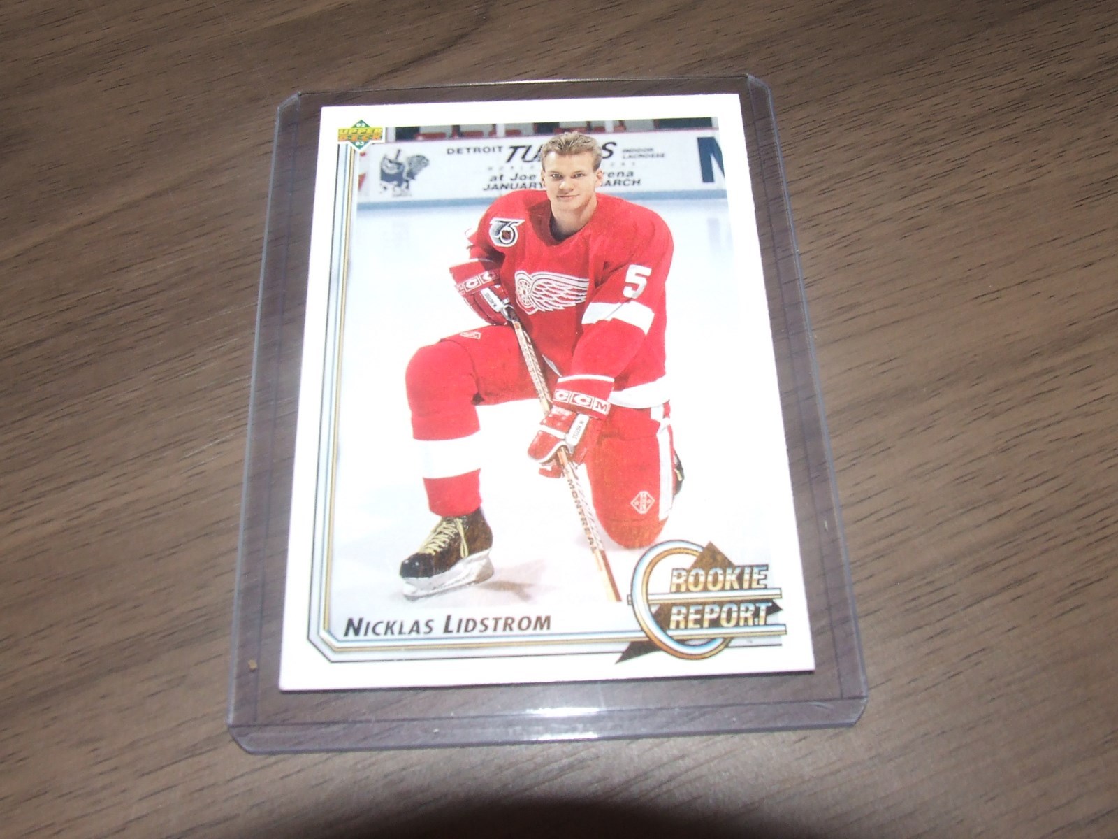 1992-93 upper deck # 363 nicklas lidstrom rookie report | eBay